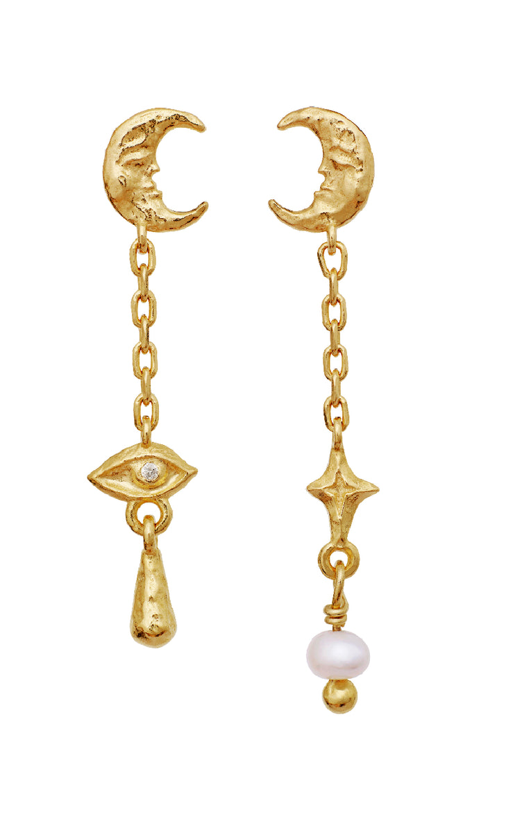 Maanesten Øreringe - Beatrice - Gold Colour | Hurtig levering | Fashionbystrand