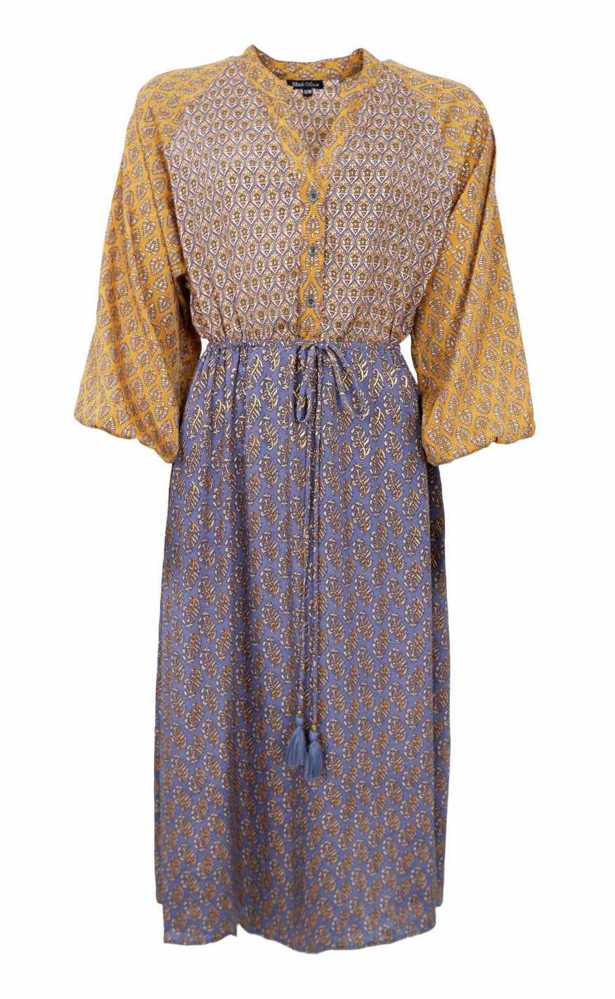 Black Colour Kjole - Luna Raglan - Golden Multi | Hurtig levering ...