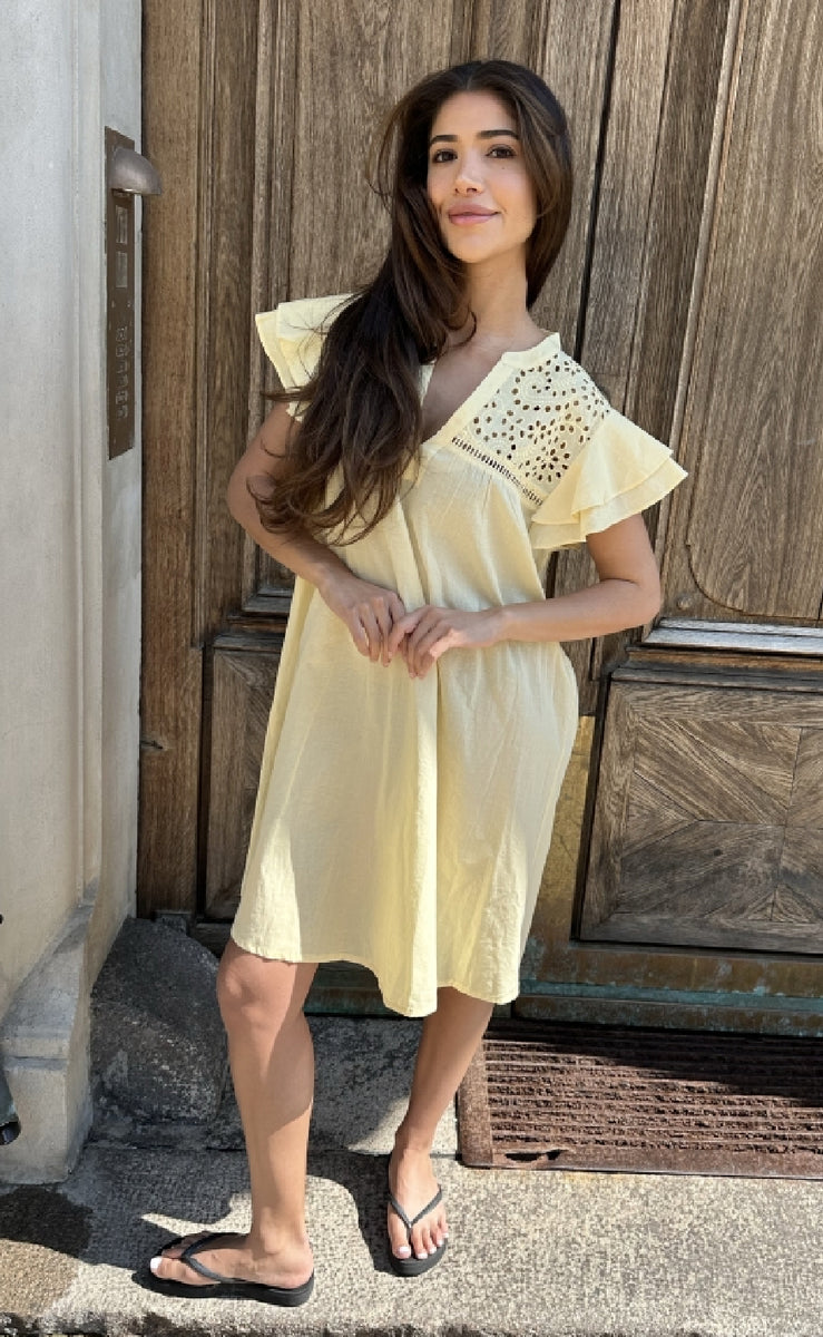 Continue Kjole - Christel - Yellow | Hurtig levering | Fashionbystrand