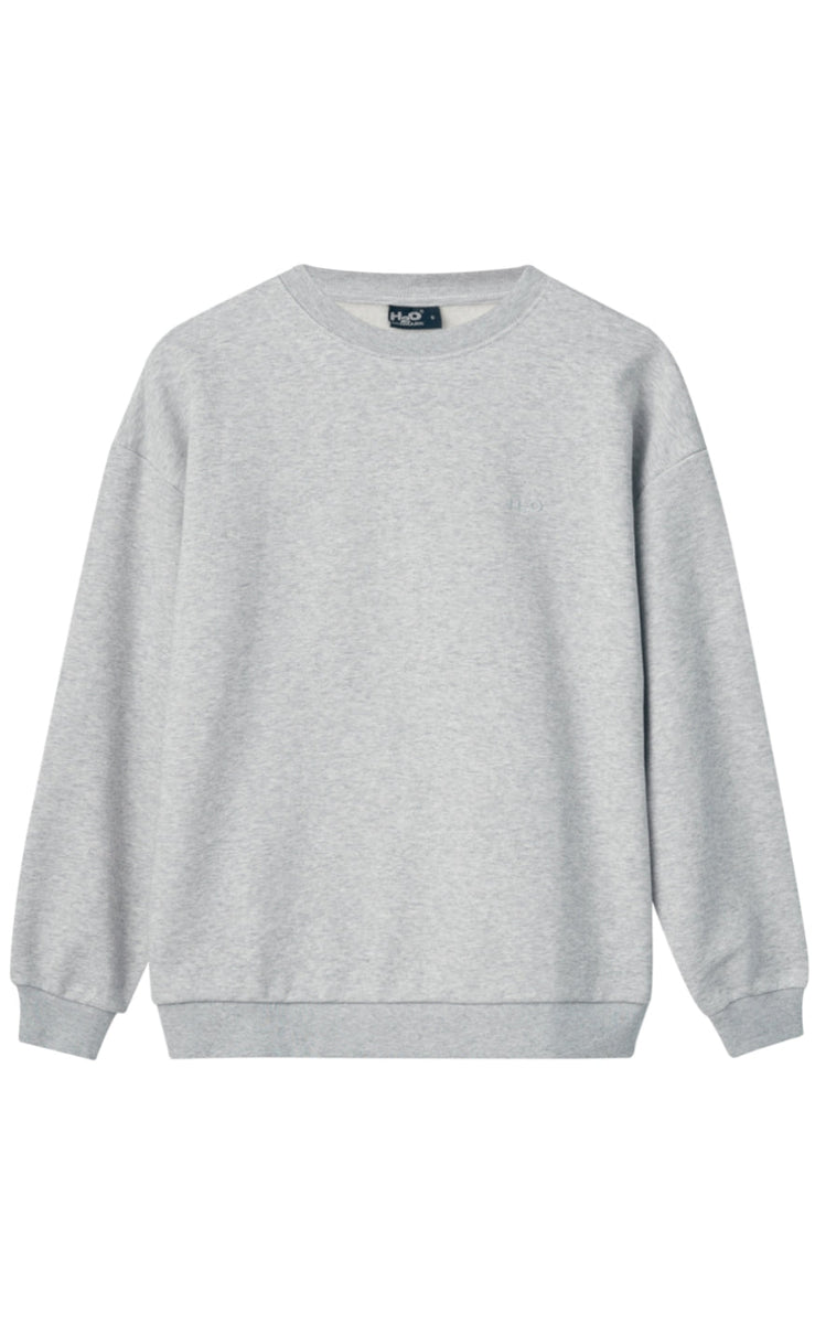H2O Sweater - Base Sweat O'Neck - Light Grey Melange | Hurtig levering ...