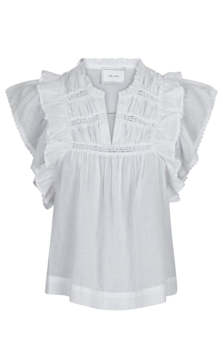 Neo Noir Top - Jayla - White | Hurtig levering | Fashionbystrand