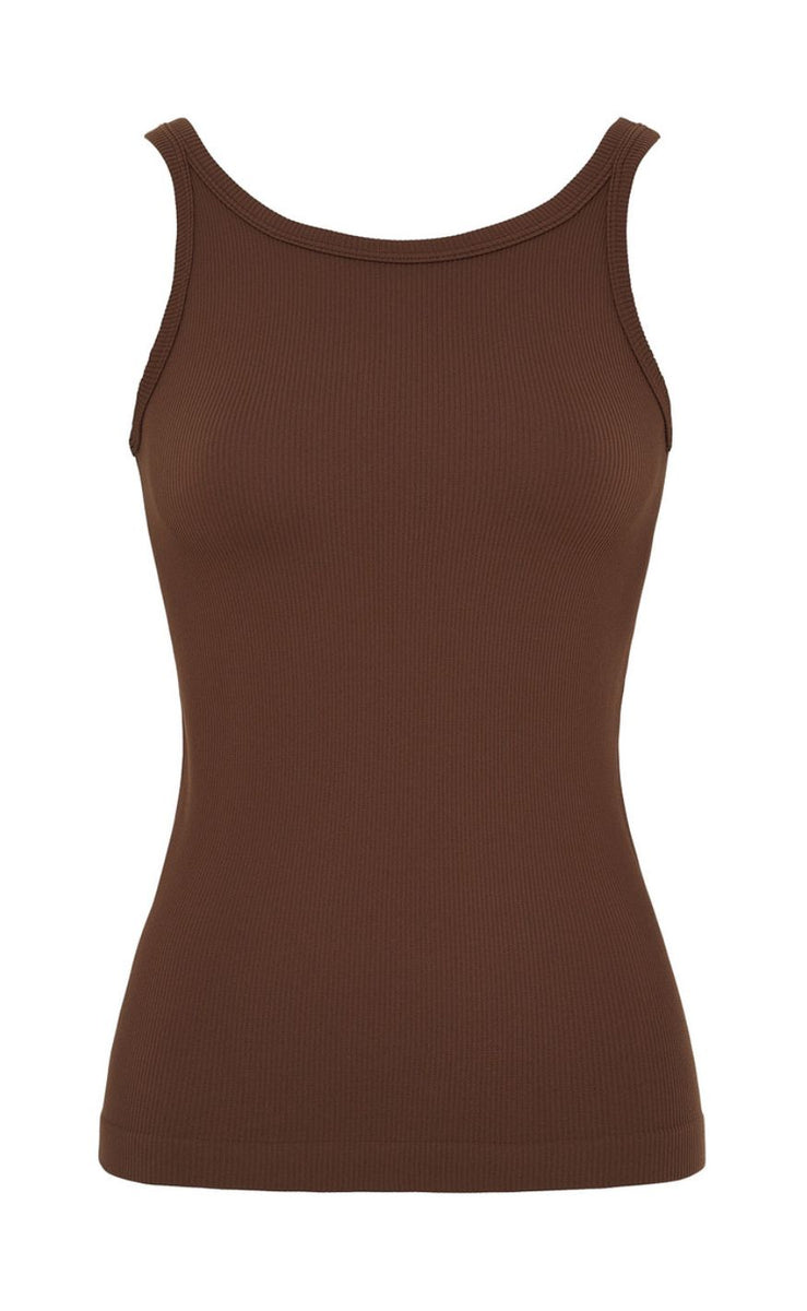 Tim & Simonsen Top - Lone Rib - Chiccolato | Hurtig levering ...
