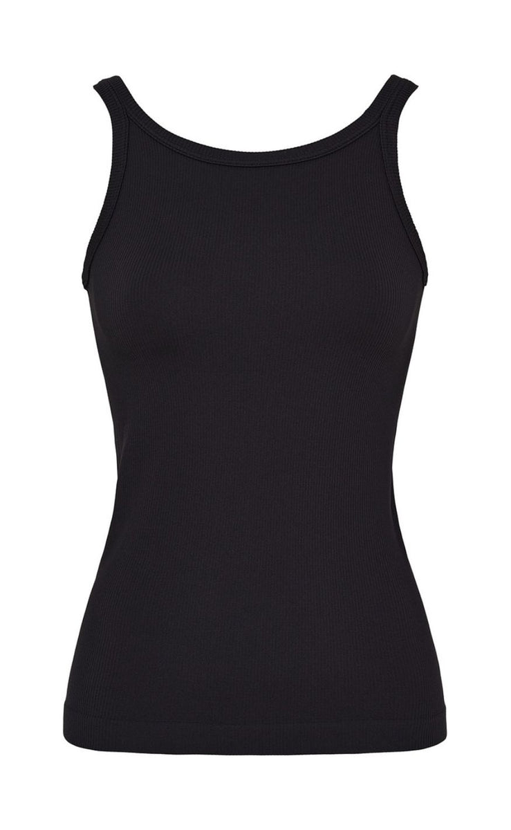 Tim & Simonsen Top - Lone Rib - Nero | Hurtig levering | Fashionbystrand